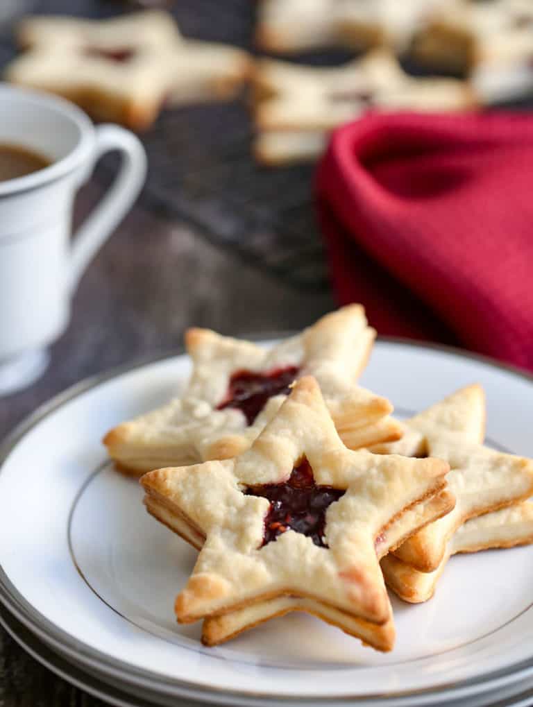 Star-Shaped Jam Cookies