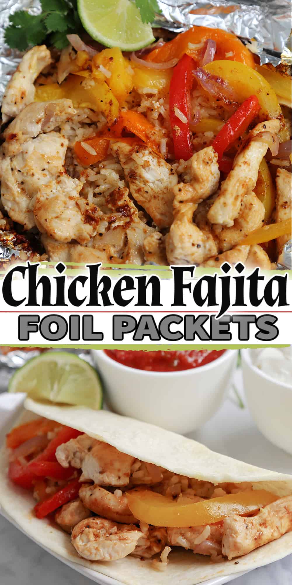 Chicken Fajita Foil Packets - My Organized Chaos