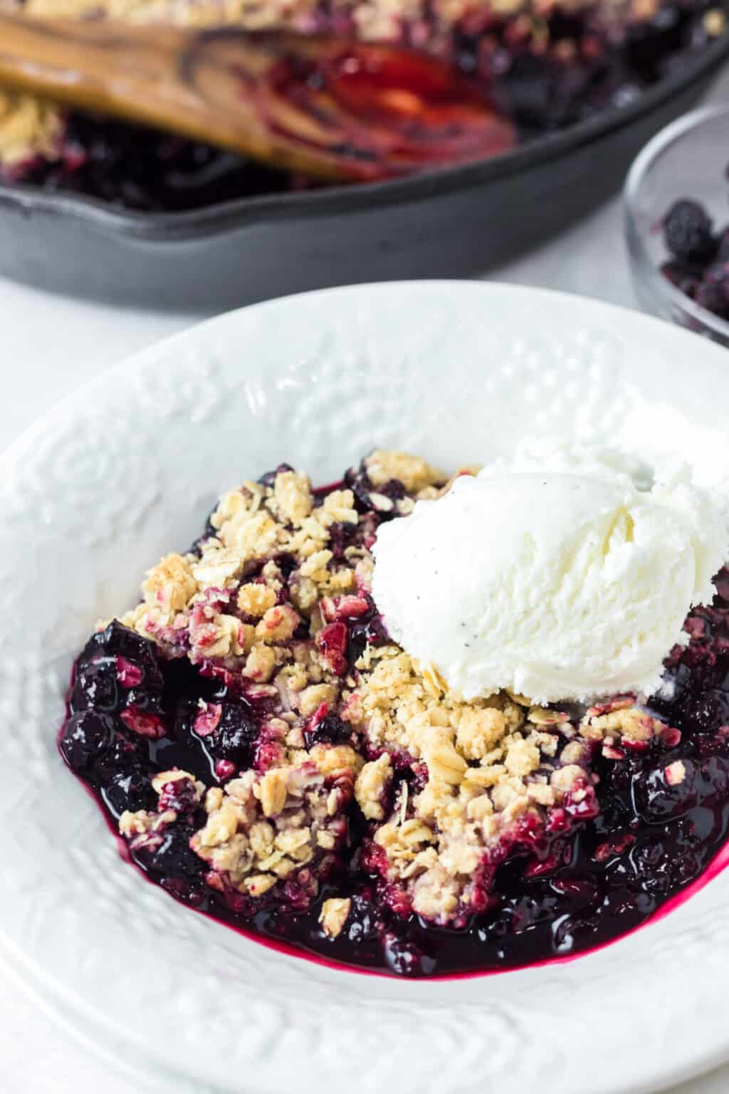 Old Fashioned Black Raspberry Crisp