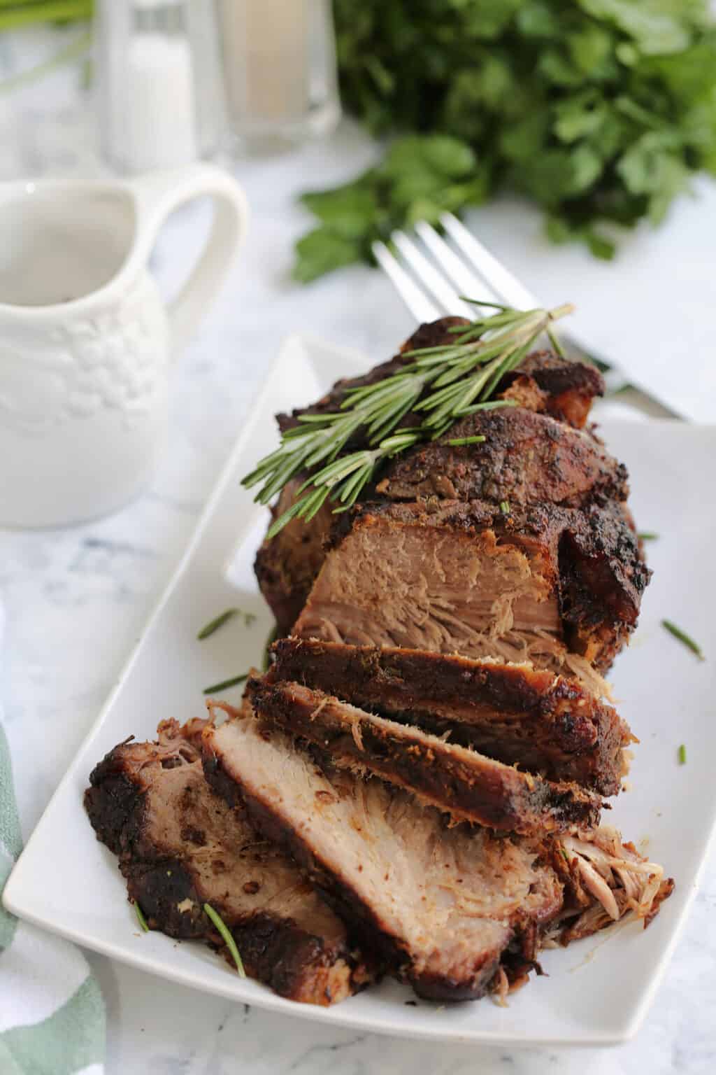 Rosemary Garlic Pork Roast - My Organized Chaos