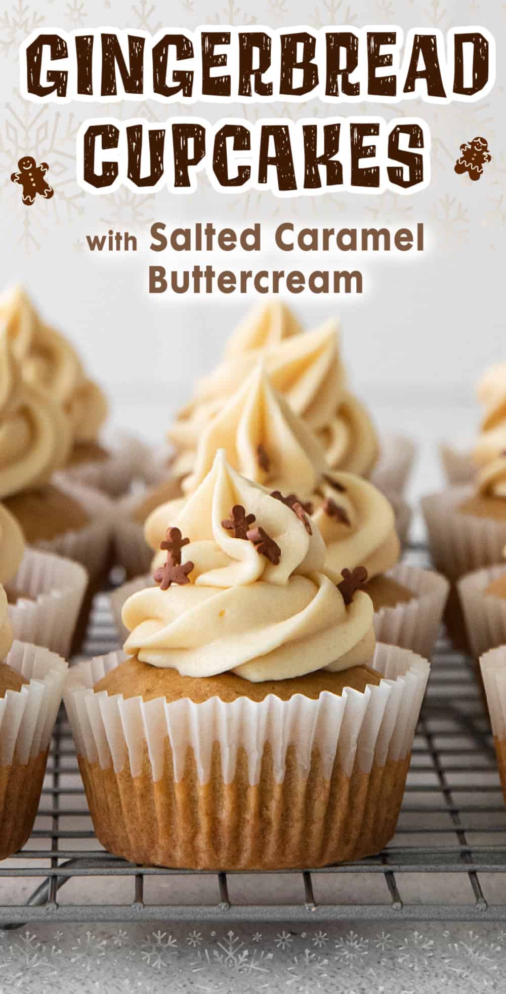 Salted Caramel Gingerbread Cupcakes - My Organized Chaos