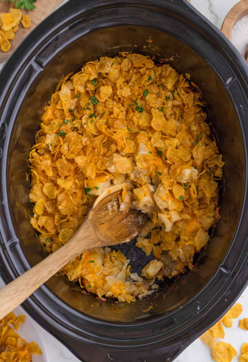Crockpot Funeral Potatoes Recipe - My Organized Chaos